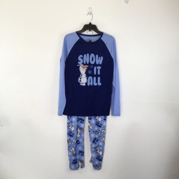 Disney | Intimates & Sleepwear | Disney Frozen Pajama Set Women Medium ...